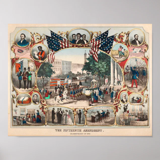U.S. History: The Fifteenth Amendment Poster | Zazzle