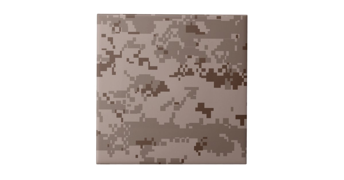 U.S. Marine Corps Marpat Desert Camouflage Ceramic Tile | Zazzle