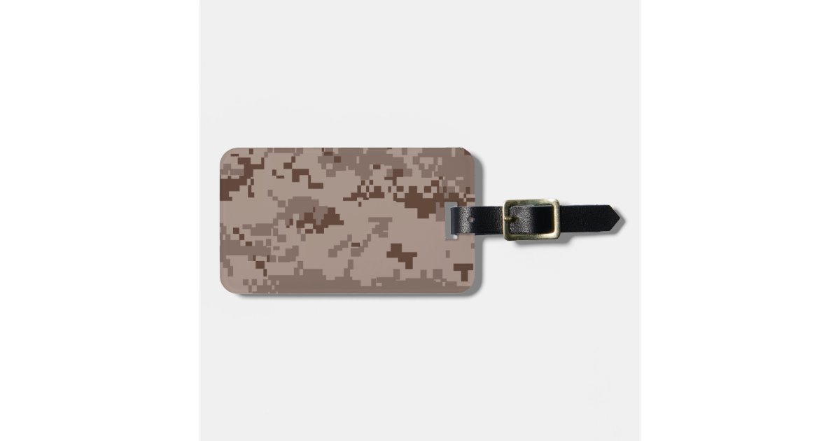 U.S. Marine Corps Marpat Desert Camouflage Luggage Tag | Zazzle