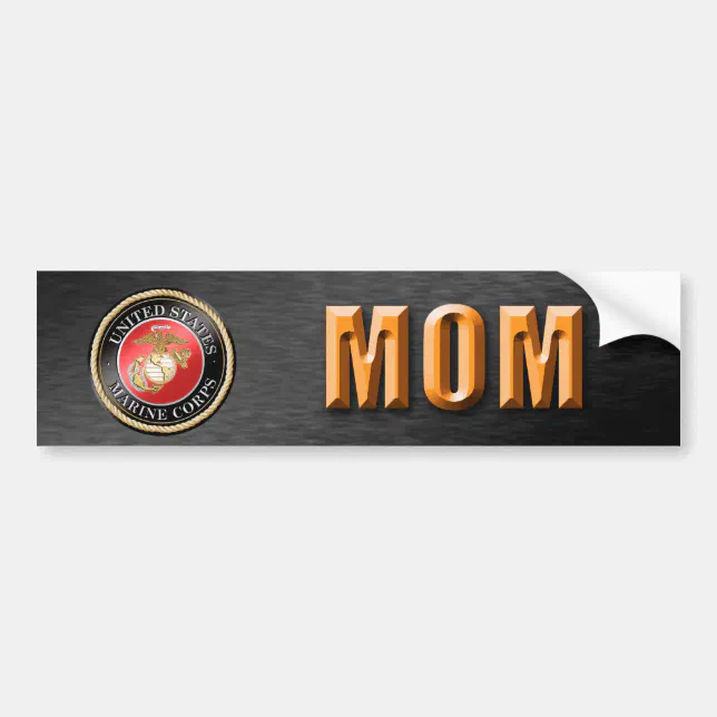 U.S. Marine Corps Mom Bumper Sticker | Zazzle