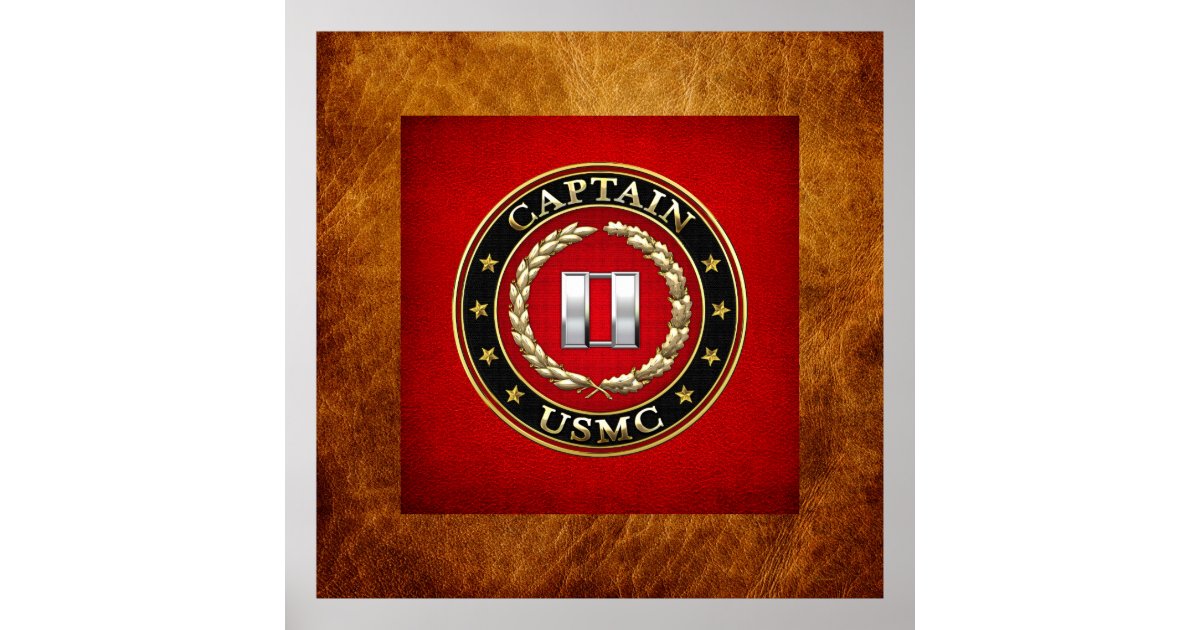 U.S. Marines: Captain (USMC Capt) [3D] Poster | Zazzle