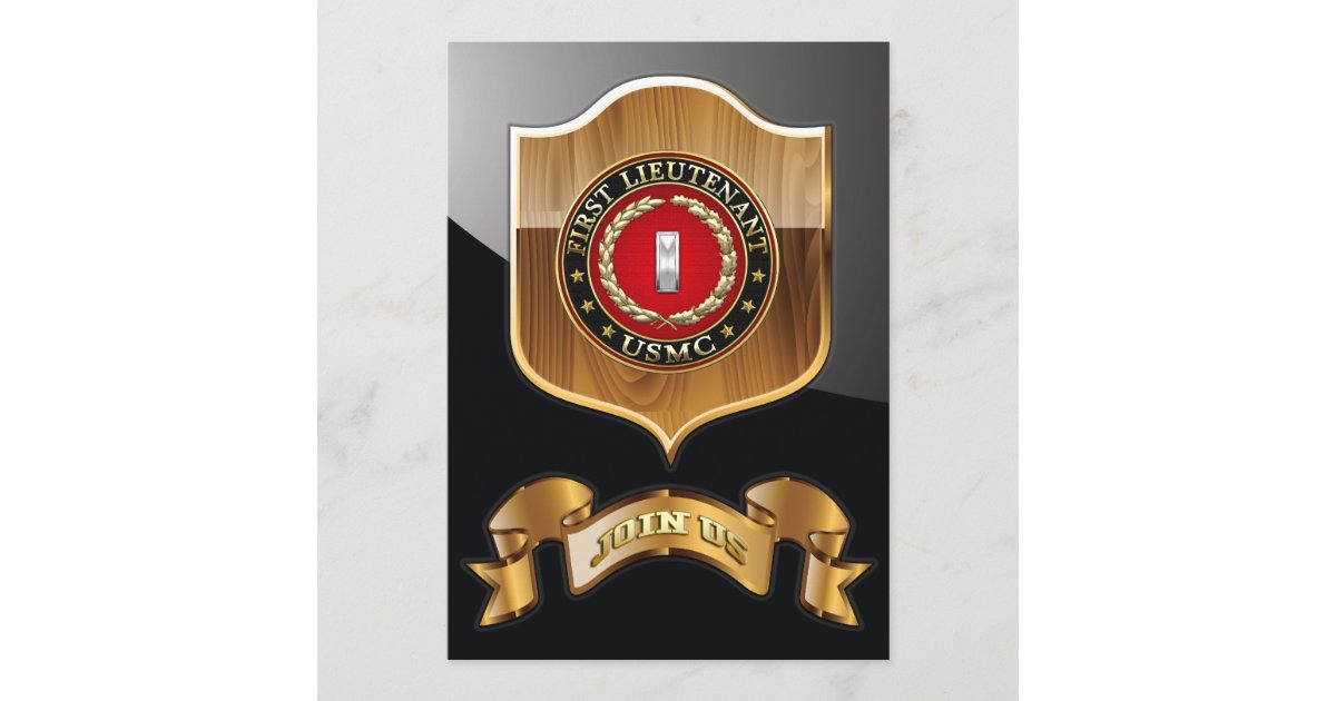 U.S. Marines: First Lieutenant (USMC 1stLt) [3D] | Zazzle.com