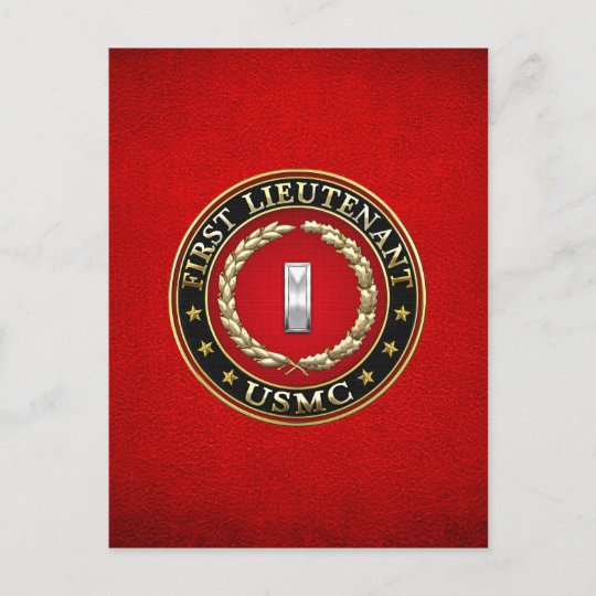 U.S. Marines: First Lieutenant (USMC 1stLt) [3D] Postcard | Zazzle.com