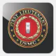 U.S. Marines: First Lieutenant (USMC 1stLt) [3D] Square Sticker | Zazzle