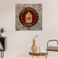 U.S. Marines: First Sergeant (USMC 1stSgt) [3D] Poster | Zazzle