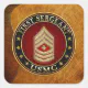 U.S. Marines: First Sergeant (USMC 1stSgt) [3D] Square Sticker | Zazzle