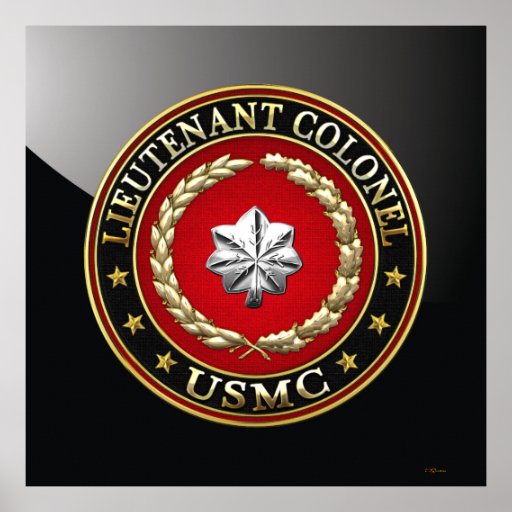 U.S. Marines: Lieutenant Colonel (USMC LtCol) [3D] Posters