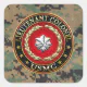 U.S. Marines: Lieutenant Colonel (USMC LtCol) [3D] Square Sticker | Zazzle