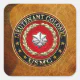 U.S. Marines: Lieutenant Colonel (USMC LtCol) [3D] Square Sticker | Zazzle