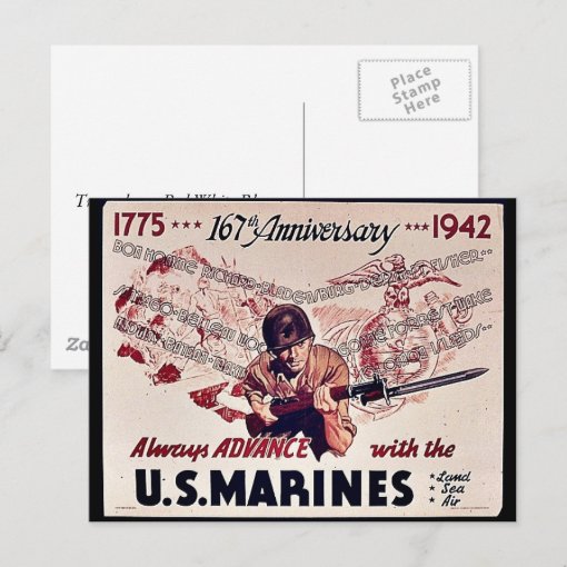 U.S. Marines Postcard | Zazzle