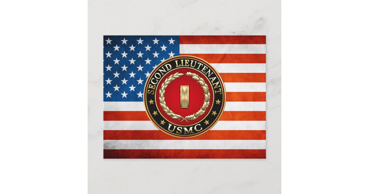 U.S. Marines: Second Lieutenant (USMC 2ndLt) [3D] Postcard | Zazzle