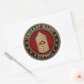 U.S. Marines: Sergeant Major (USMC SgtMaj) [3D] Classic Round Sticker ...