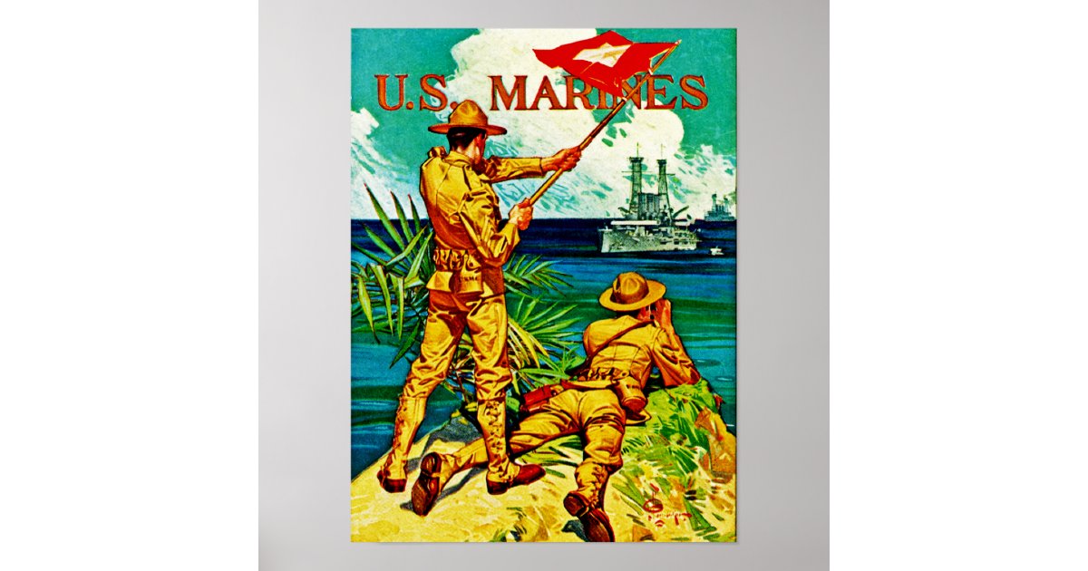 U.S. Marines ~ Signal Flag Poster | Zazzle