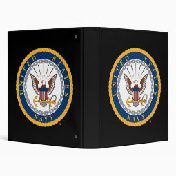 U.S. Navy | Navy Emblem 3 Ring Binder | Zazzle
