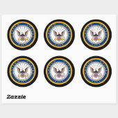 U.S. Navy | Navy Emblem Classic Round Sticker | Zazzle