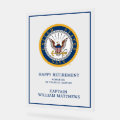 U.S. Navy | Navy Emblem | Happy Retirement Acrylic Sign | Zazzle
