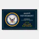 U.S. Navy | Navy Emblem | Happy Retirement Foam Board | Zazzle