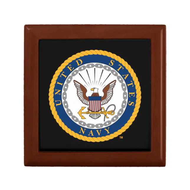 U.S. Navy | Navy Emblem Jewelry Box | Zazzle