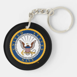 U.S. Navy | Navy Emblem Keychain | Zazzle