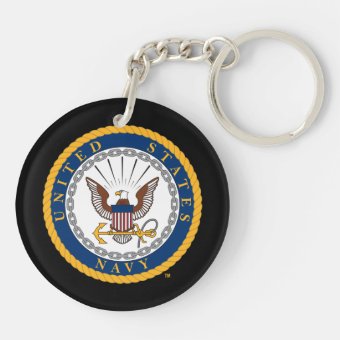 U.S. Navy | Navy Emblem Keychain | Zazzle