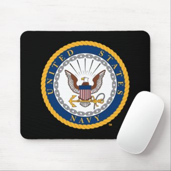 U.S. Navy | Navy Emblem Mouse Pad | Zazzle