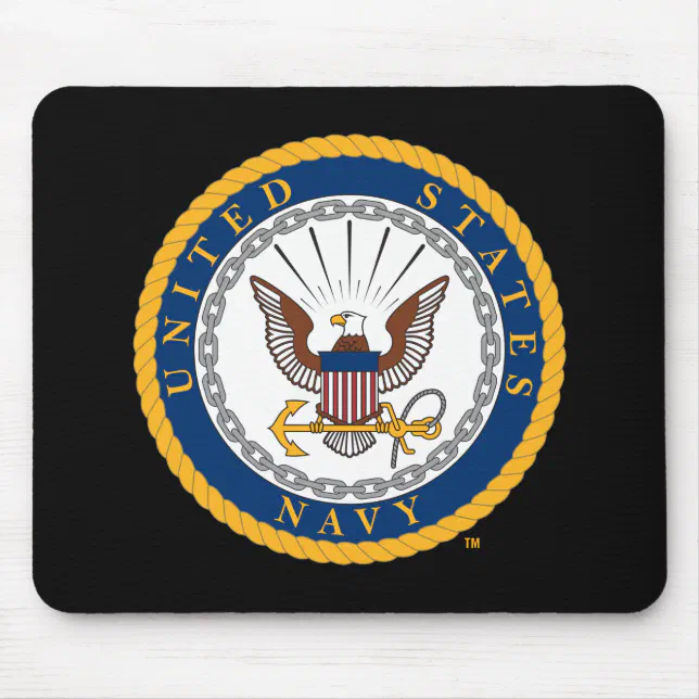 U.S. Navy | Navy Emblem Mouse Pad | Zazzle