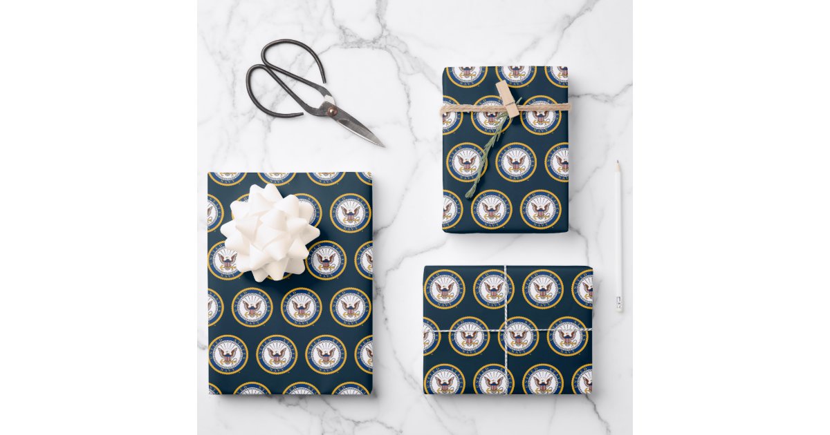 U.S. Navy | Navy Emblem Wrapping Paper Sheets | Zazzle