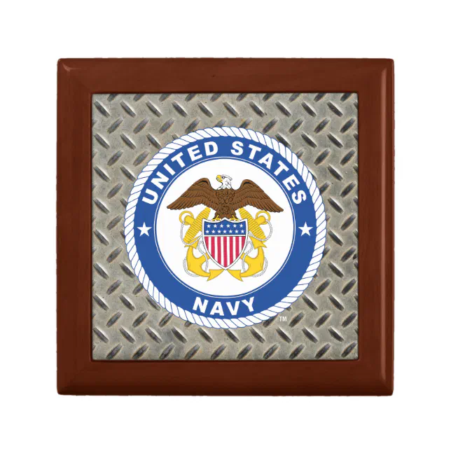 U.S. Navy | Officer Crest Keepsake Box | Zazzle
