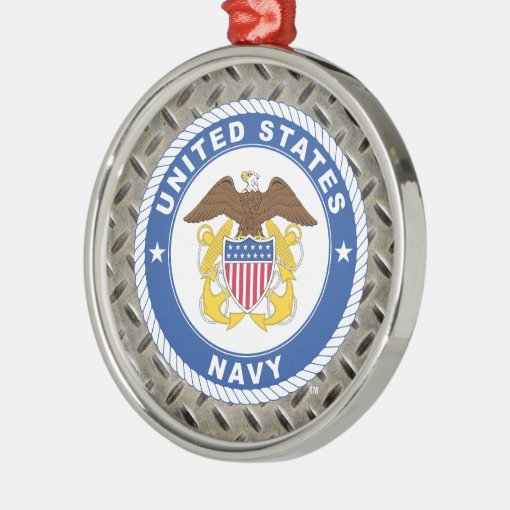 U.S. Navy | Officer Crest Metal Ornament | Zazzle