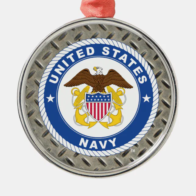 U.S. Navy | Officer Crest Metal Ornament | Zazzle