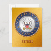 U.S. Navy Retired Postcard | Zazzle