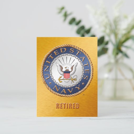 U.S. Navy Retired Postcard | Zazzle