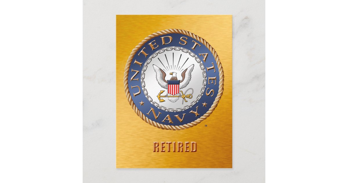 U.S. Navy Retired Postcard | Zazzle