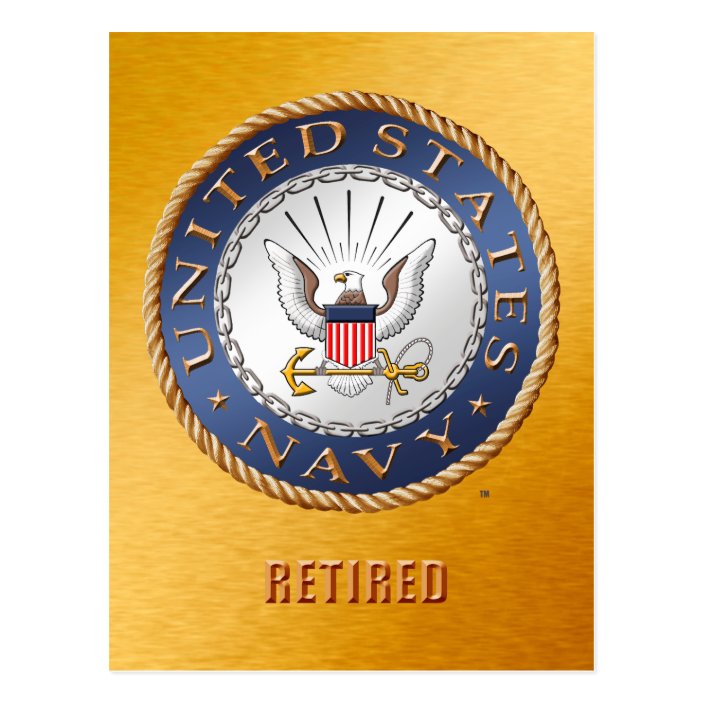 U.S. Navy Retired Postcard | Zazzle.com