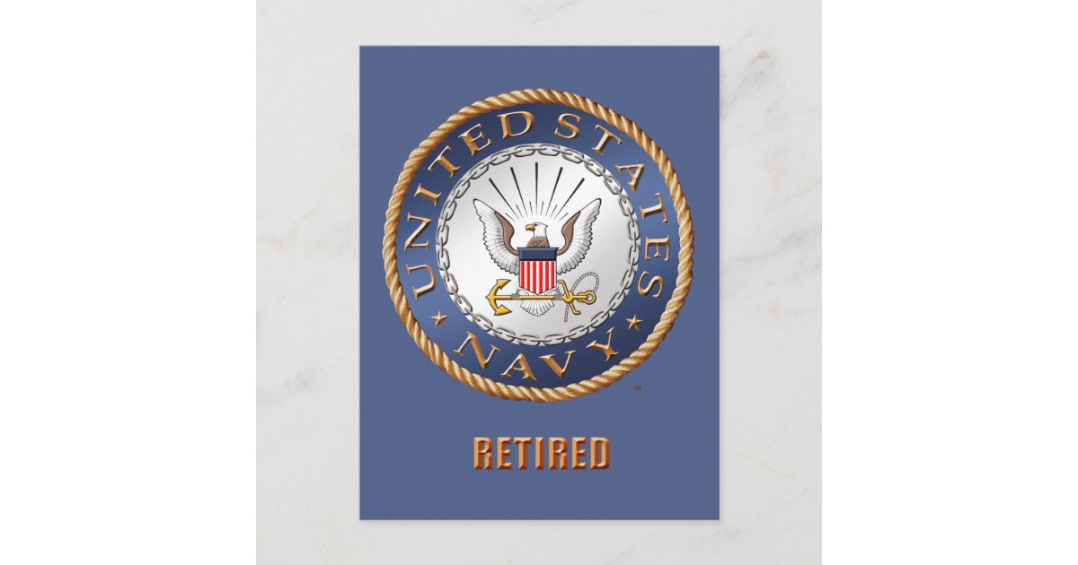 U.S. Navy Retired Postcard | Zazzle
