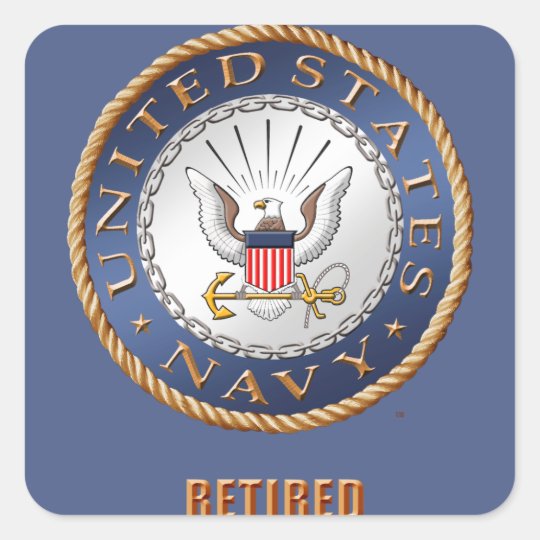 U.S. Navy Retired Sticker | Zazzle.com