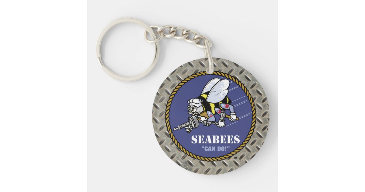 U.S. Navy | Seabees Keychain | Zazzle