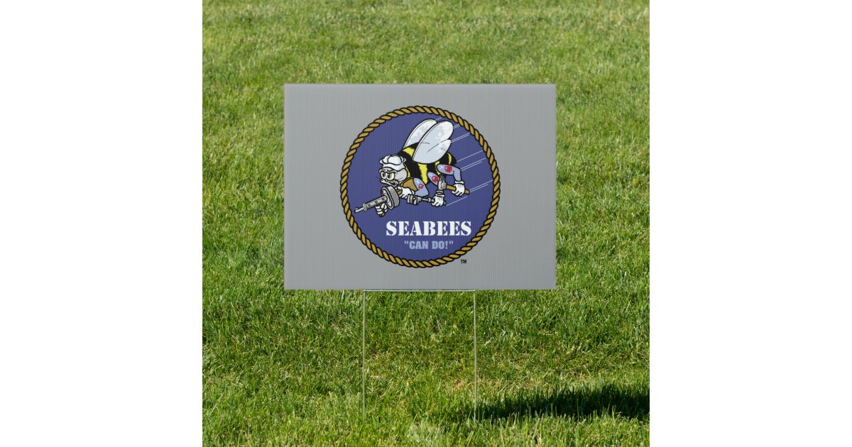 U.S. Navy | Seabees Sign | Zazzle
