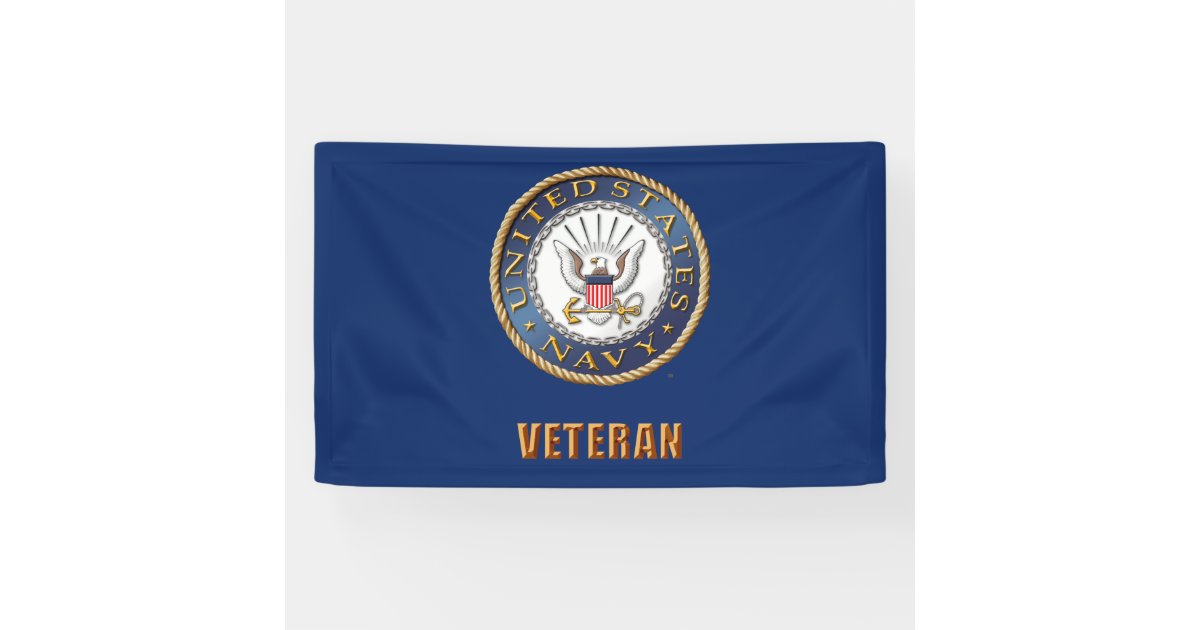 U.S. Navy Veteran Banner | Zazzle