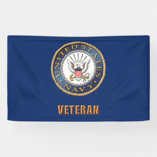 U.S. Navy Veteran Banner | Zazzle