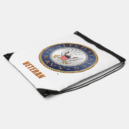 U.S. Navy Veteran Drawstring Backpack | Zazzle