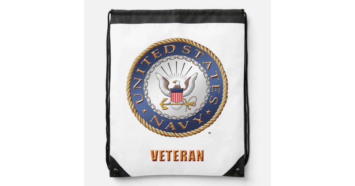 U.S. Navy Veteran Drawstring Backpack | Zazzle
