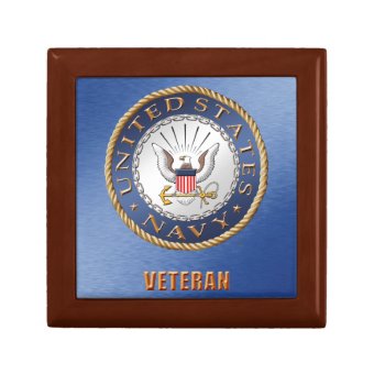 U.S. Navy Veteran Jewelry Keepsake Box | Zazzle