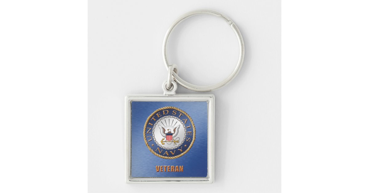 U.S. Navy Veteran Keychain | Zazzle