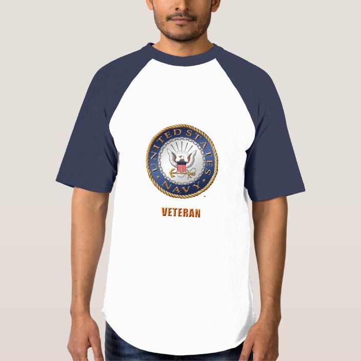 U.S. Navy Veteran Men's Raglan Baseball T-Shirt | Zazzle.com