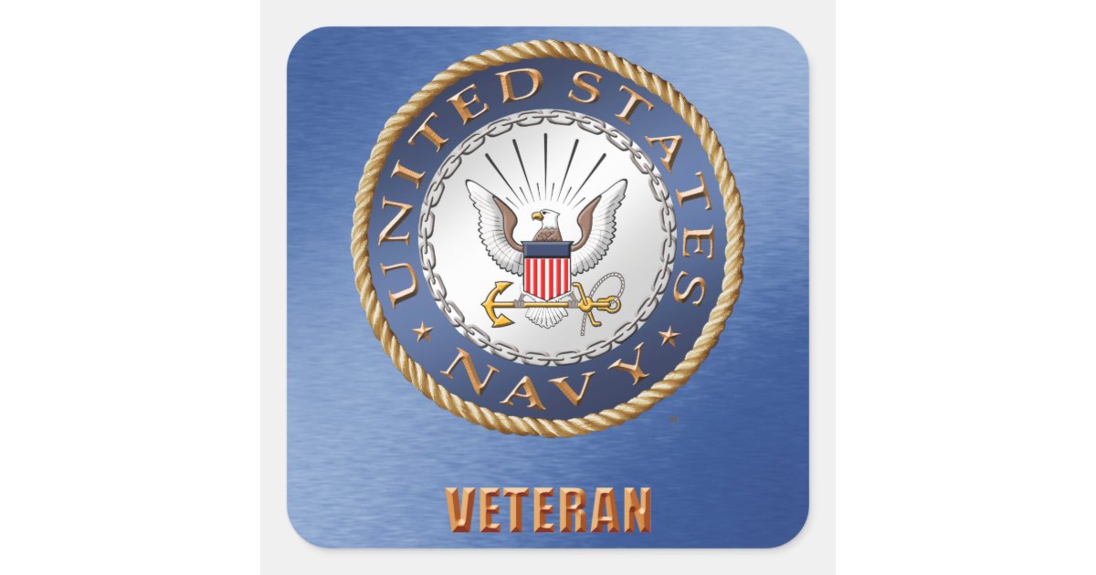 U.S. Navy Veteran Sticker | Zazzle