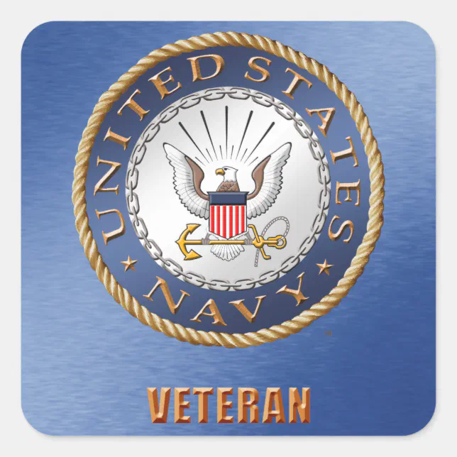 U.S. Navy Veteran Sticker | Zazzle