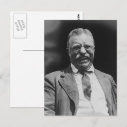 U.S. President Theodore Teddy Roosevelt Laughing Postcard | Zazzle