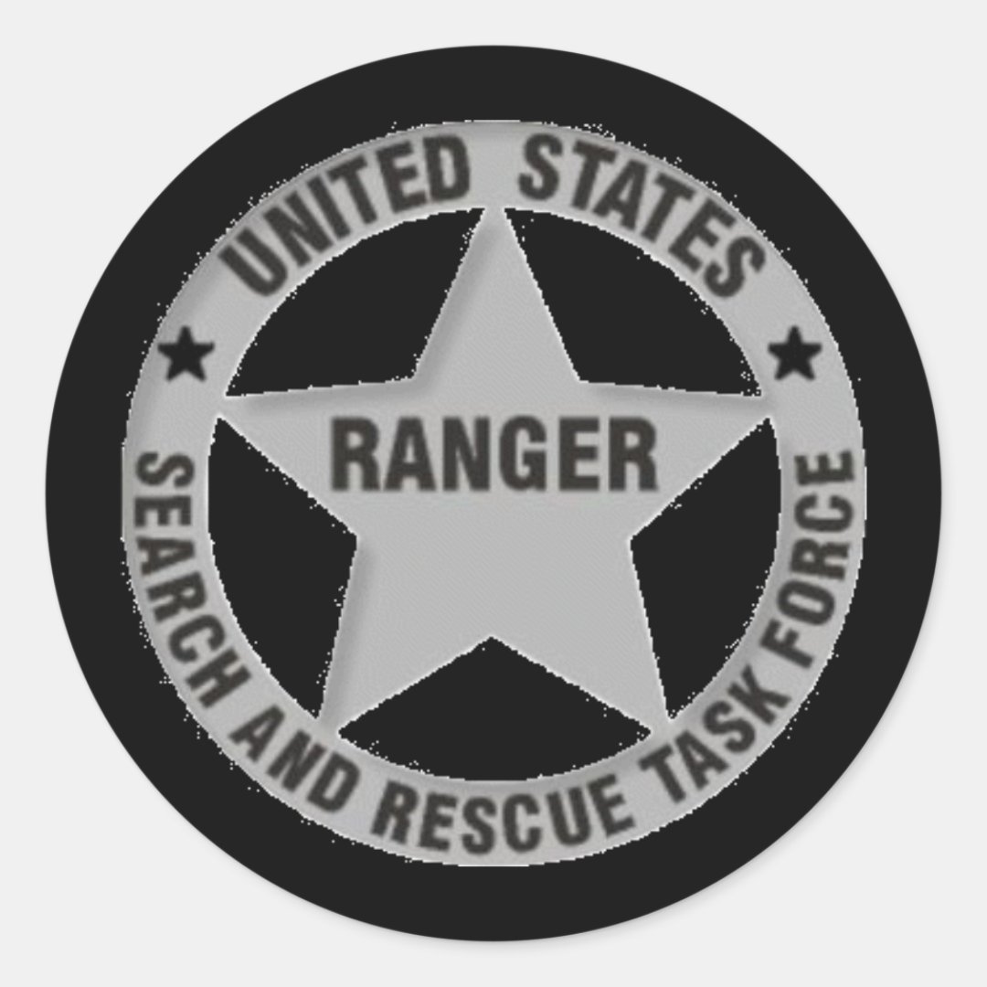 U.S. Ranger Search and Rescue Task Force Classic Round Sticker | Zazzle