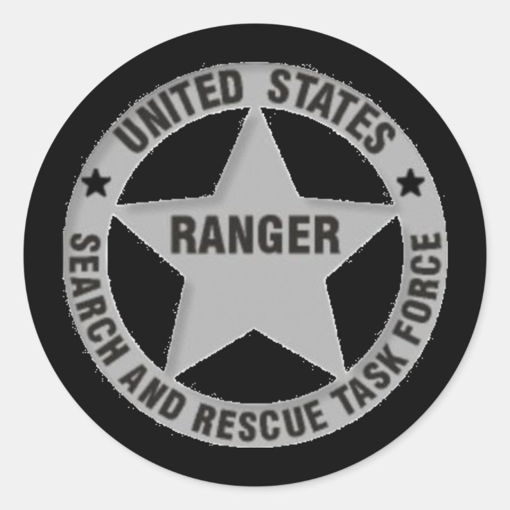 U.S. Ranger Search and Rescue Task Force Classic Round Sticker | Zazzle